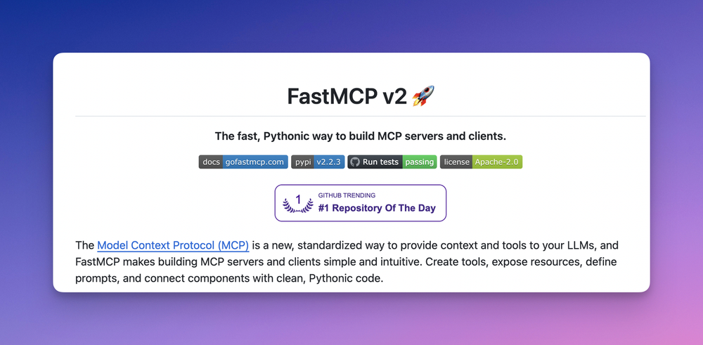 FastMCP 是什么？怎么在本地搭建？图文教程指南！