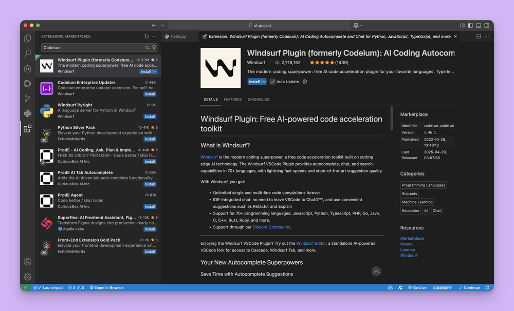 2026 年 10 款好用的 VSCode 代码补全插件推荐