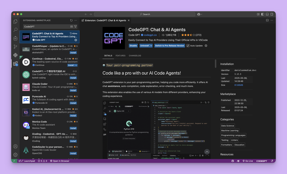 8 个易上手的 VSCode AI 编程扩展（AI 助手）推荐
