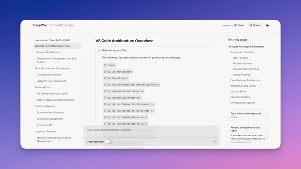 DeepWiki：AI 驱动的 Github 代码库理解工具