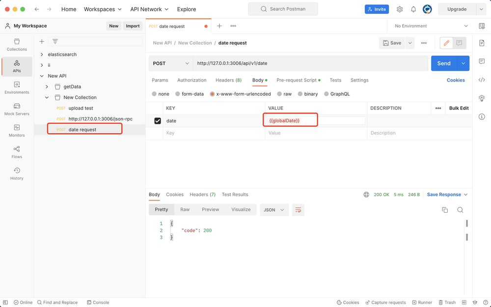 Postman 传递 Date 类型参数