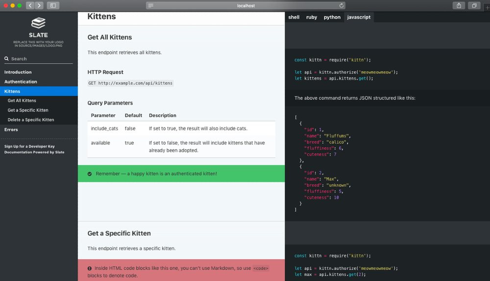 汇总免费、开源的 API 文档管理系统