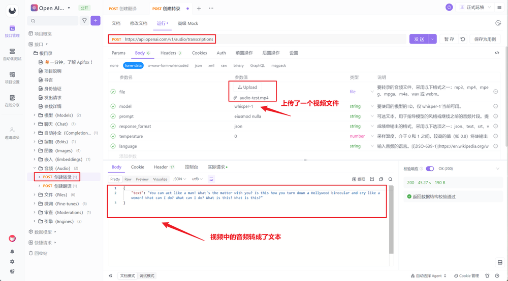 OpenAI 的音视频转文本及翻译 API 概述