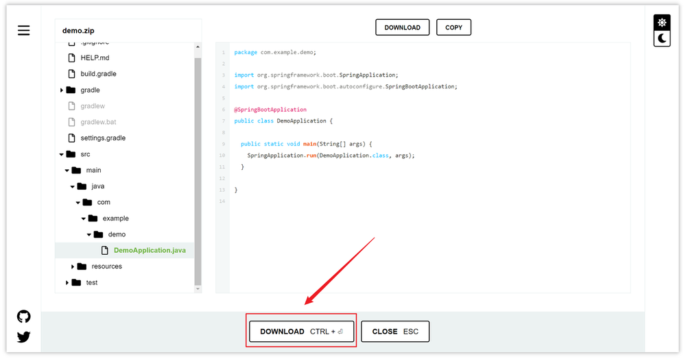 如何在线建一个 Java 的 Spring Boot 项目?spring Boot 快速入门 Helloworld 示例