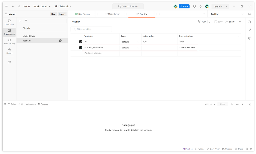 Postman 中如何传递当前时间戳？图文教程