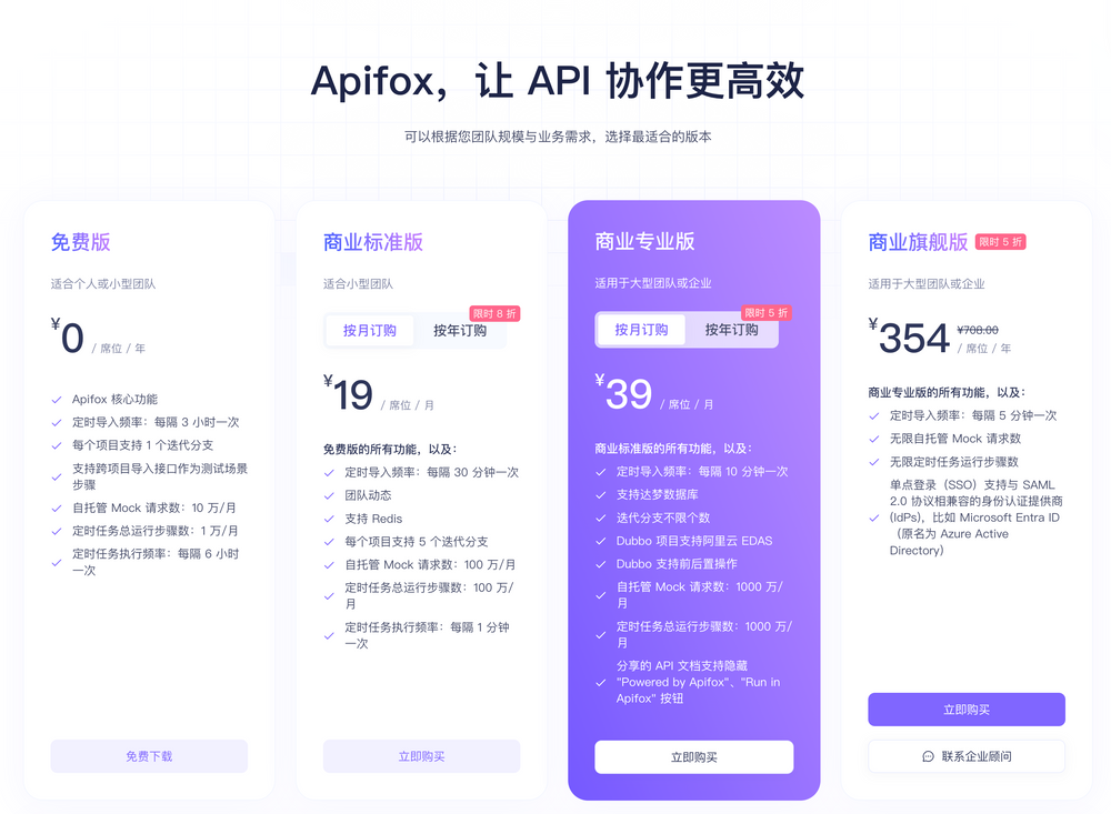 进行 API 测试，选择Postman免费版还是付费版？