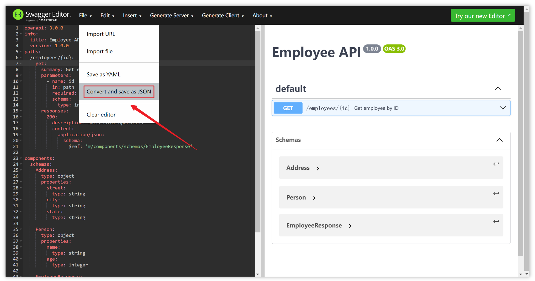 Swagger allOf 的用法