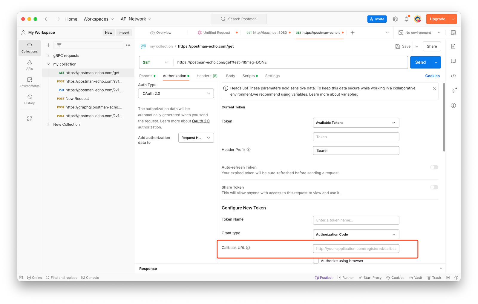 关于 Postman 回调 URL 的详细教程