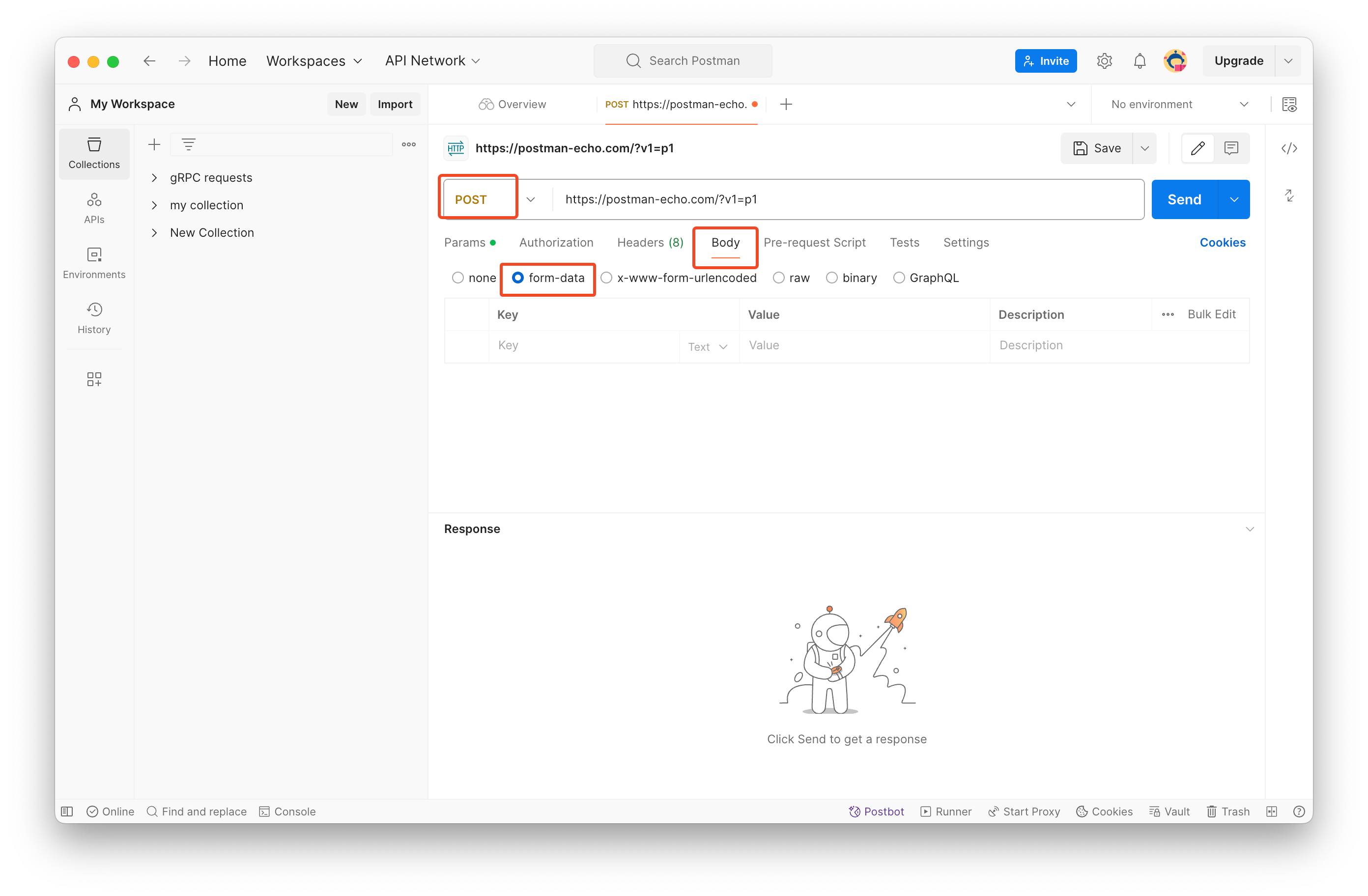 如何在 Postman 中上传文件和 JSON