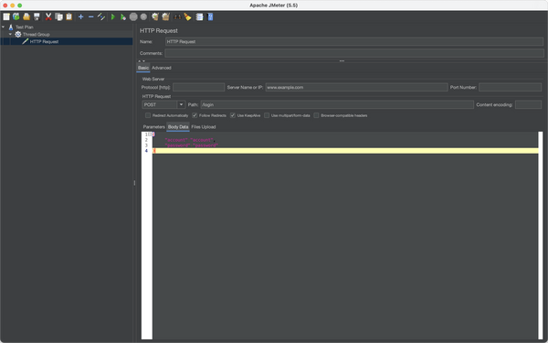 使用 JMeter 进行 POST 请求测试的步骤