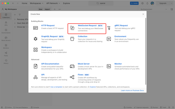 Postman 如何进行 Websocket 接口测试