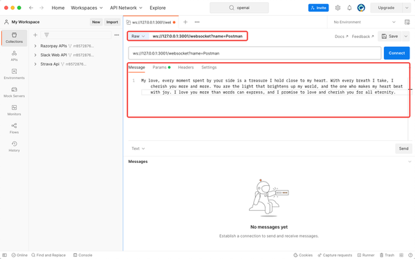 Postman 如何进行 Websocket 接口测试