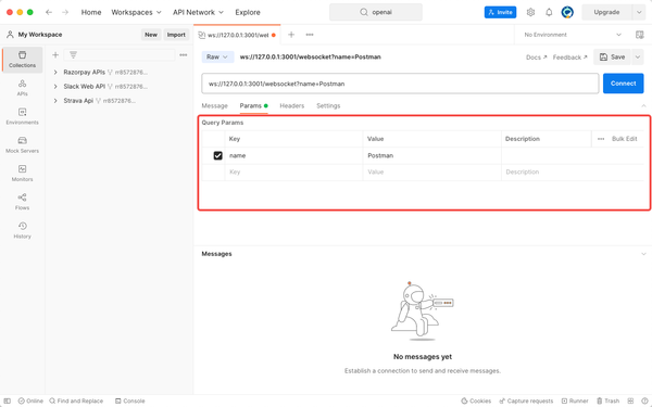 Postman 如何进行 Websocket 接口测试 