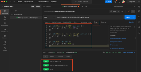 Postman Test 脚本编写教程