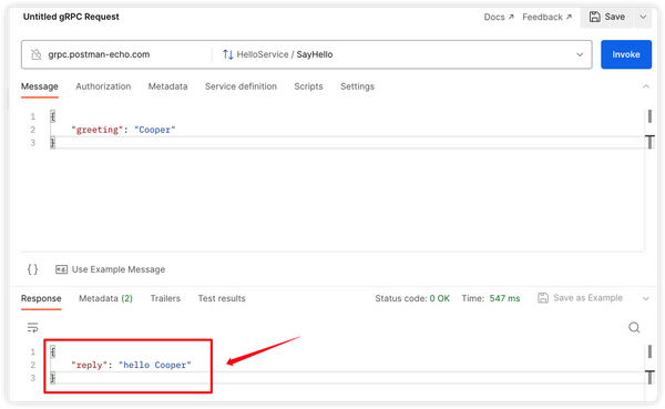 如何使用 Postman 发送 gRPC 请求