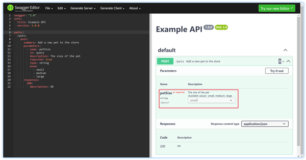 Swagger enum 使用详解