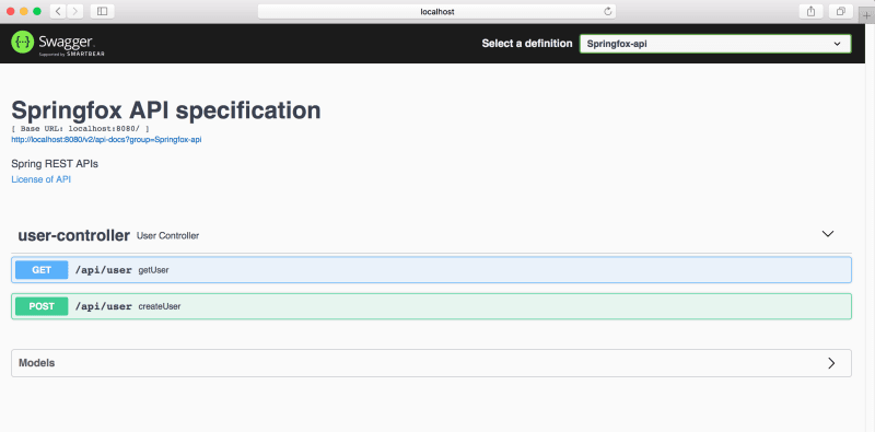 使用 Springfox 为 Spring 应用程序生成 Swagger-2 API 文档
