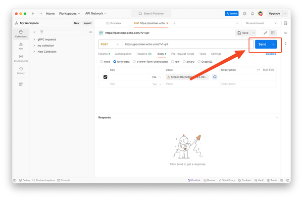 如何在 Postman 中上传文件和 JSON
